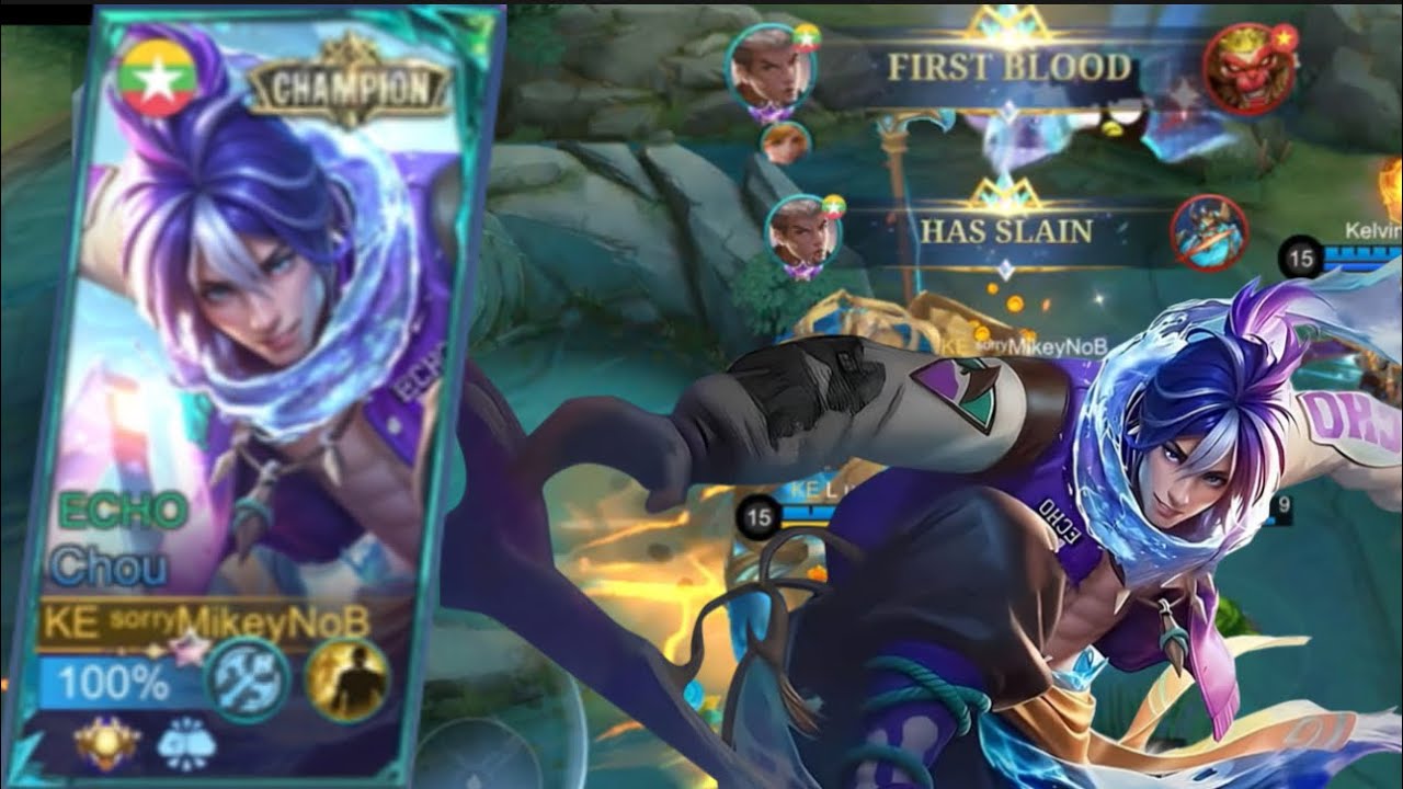 Daily Chou Everyday Chou Morning Chou ECHO skin gameplay in Mobile ...