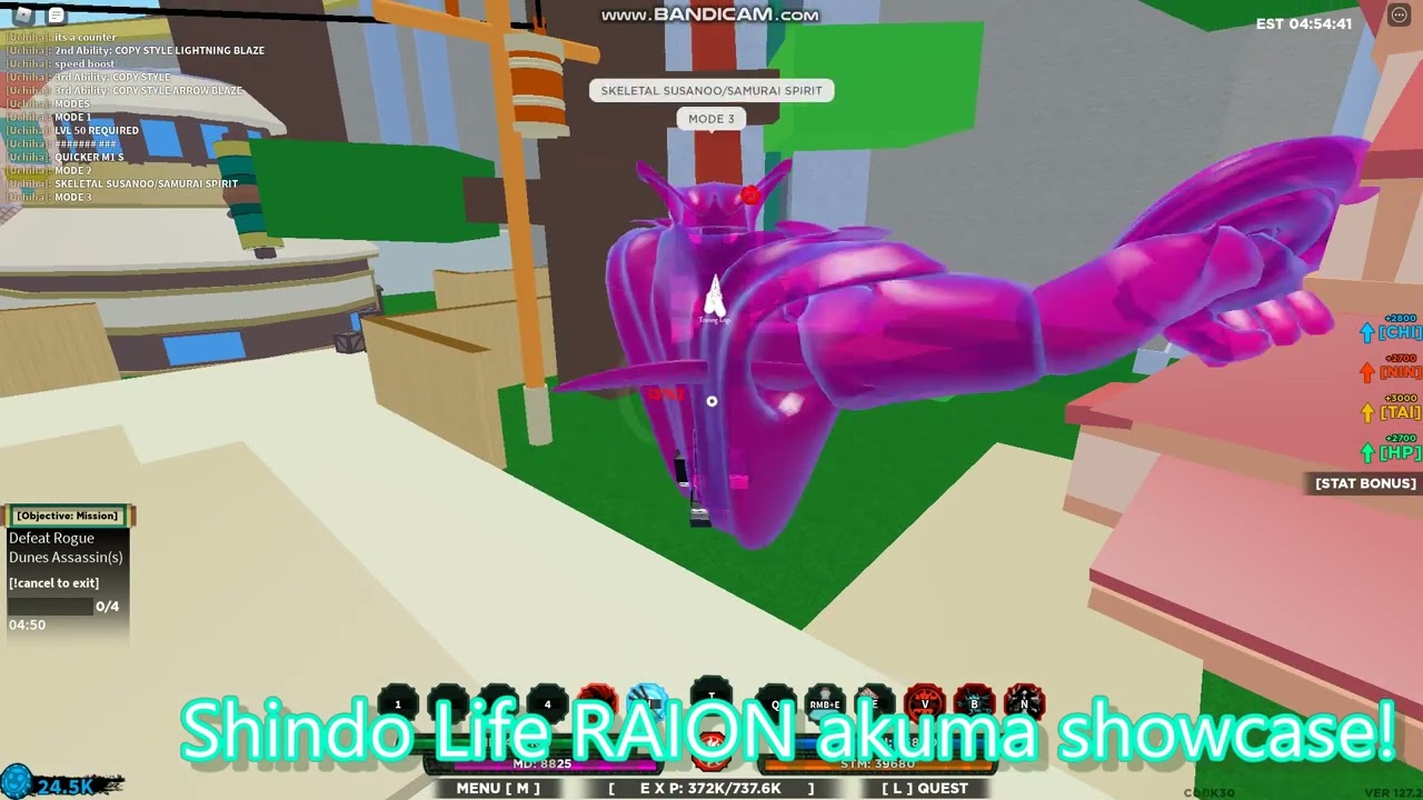 Shindo life Raion akuma SHOWCASE! - YouTube
