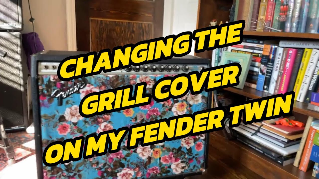 How to customize the grill cover on your guitar amp - YouTube