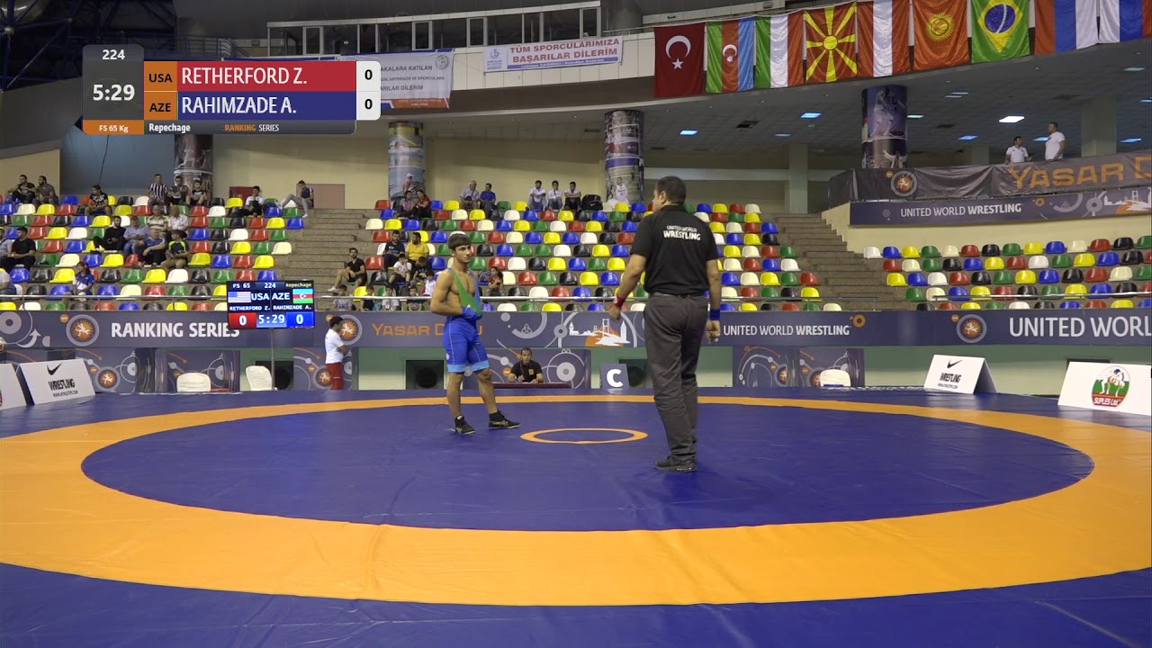 Repechage FS - 65 kg: Z. RETHERFORD (USA) v. A. RAHIMZADE (AZE) - YouTube