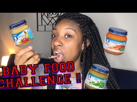 BABY FOOD CHALLENGE..MUST WATCH!! - YouTube