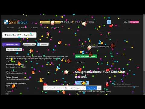 SKILLRACK|DAILY CHALLENGE|14/10/2023|PYTHON|skillrack daily challenge today solutions|dt|| - YouTube