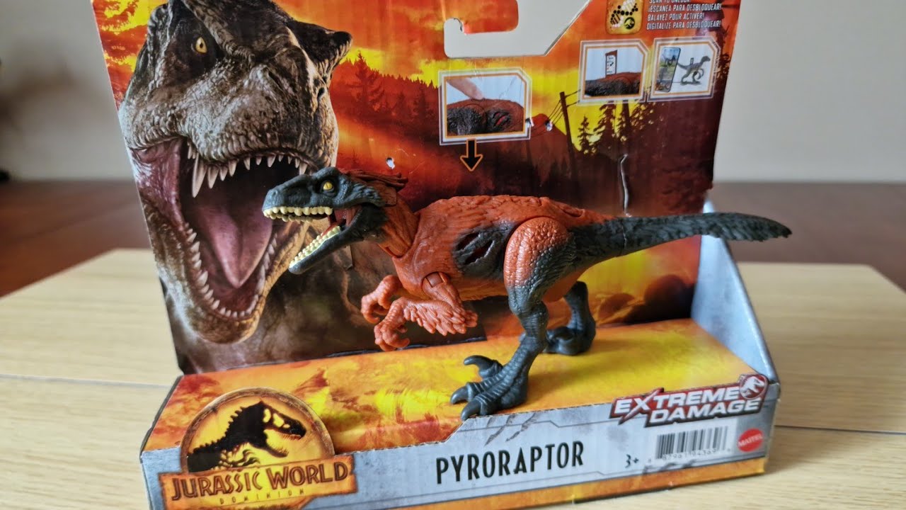 Jurassic World Dominion Extreme Damage Pyroraptor - Jurassic World ...