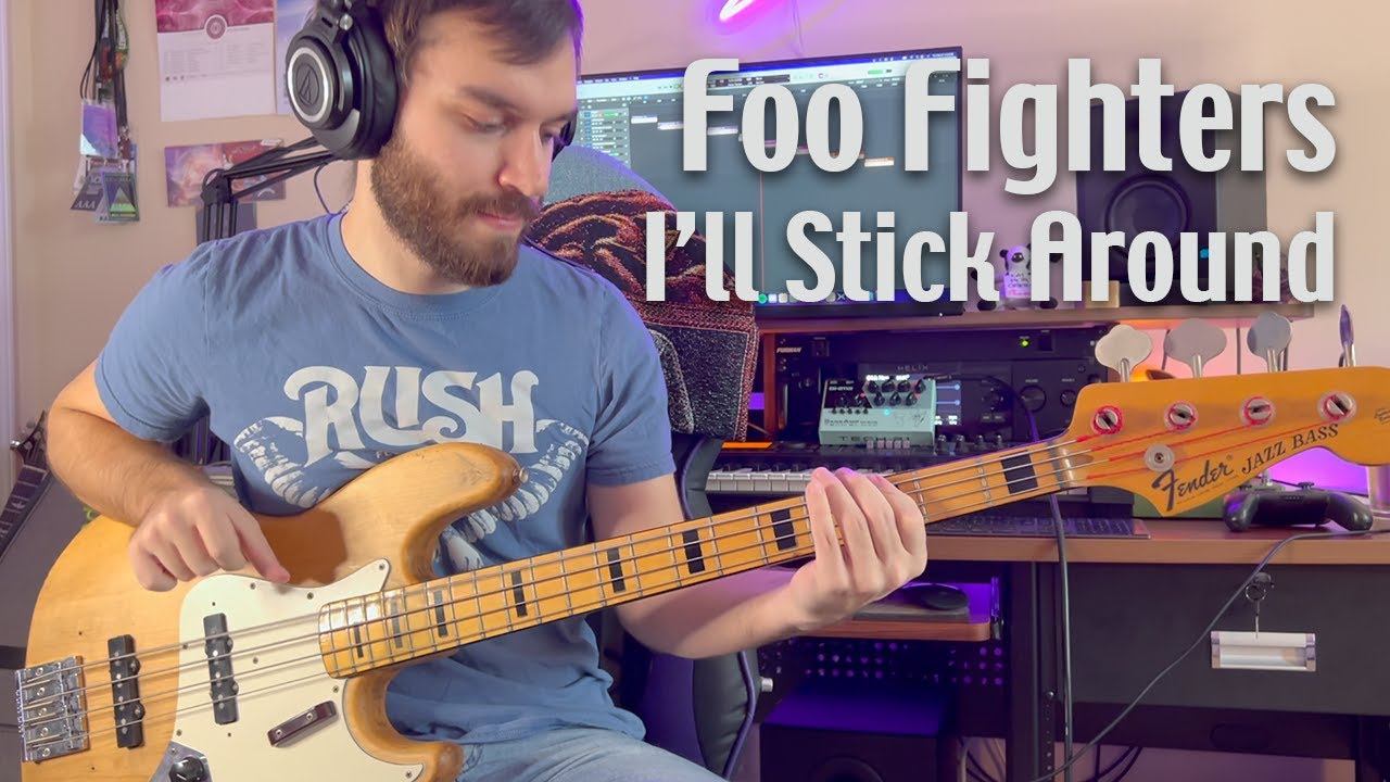 Foo Fighters - I'll Stick Around - Bass Cover - YouTube