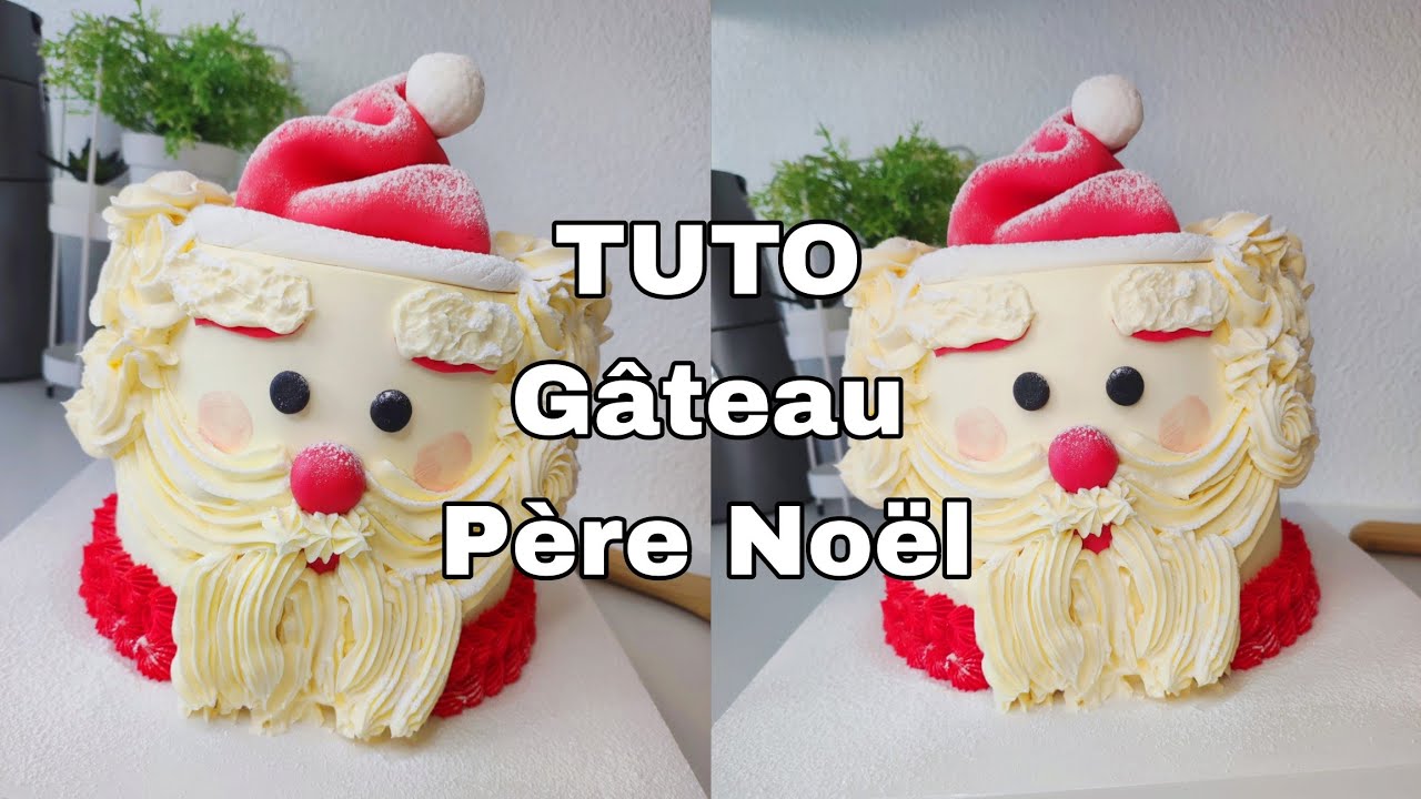 Gâteau Père Noël Parfait pour vos fêtes de fin d'année. Tuto Décoration ...