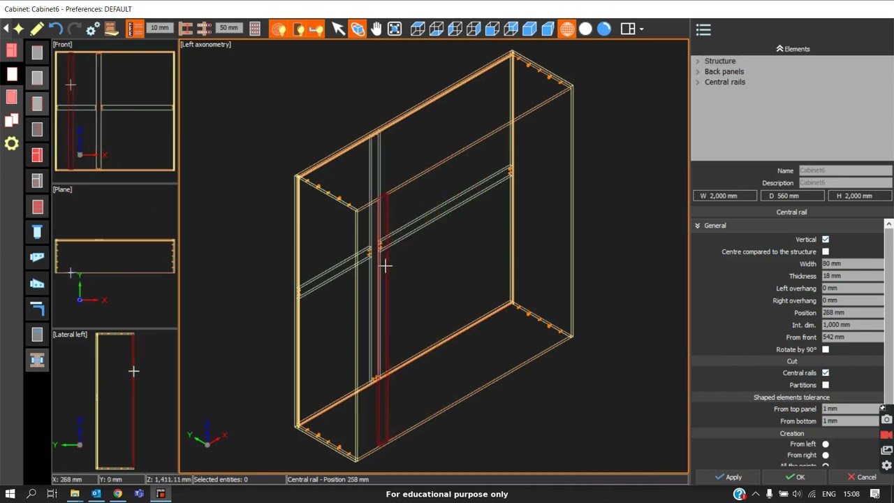 10 Spazio3D Elements Central rail - YouTube