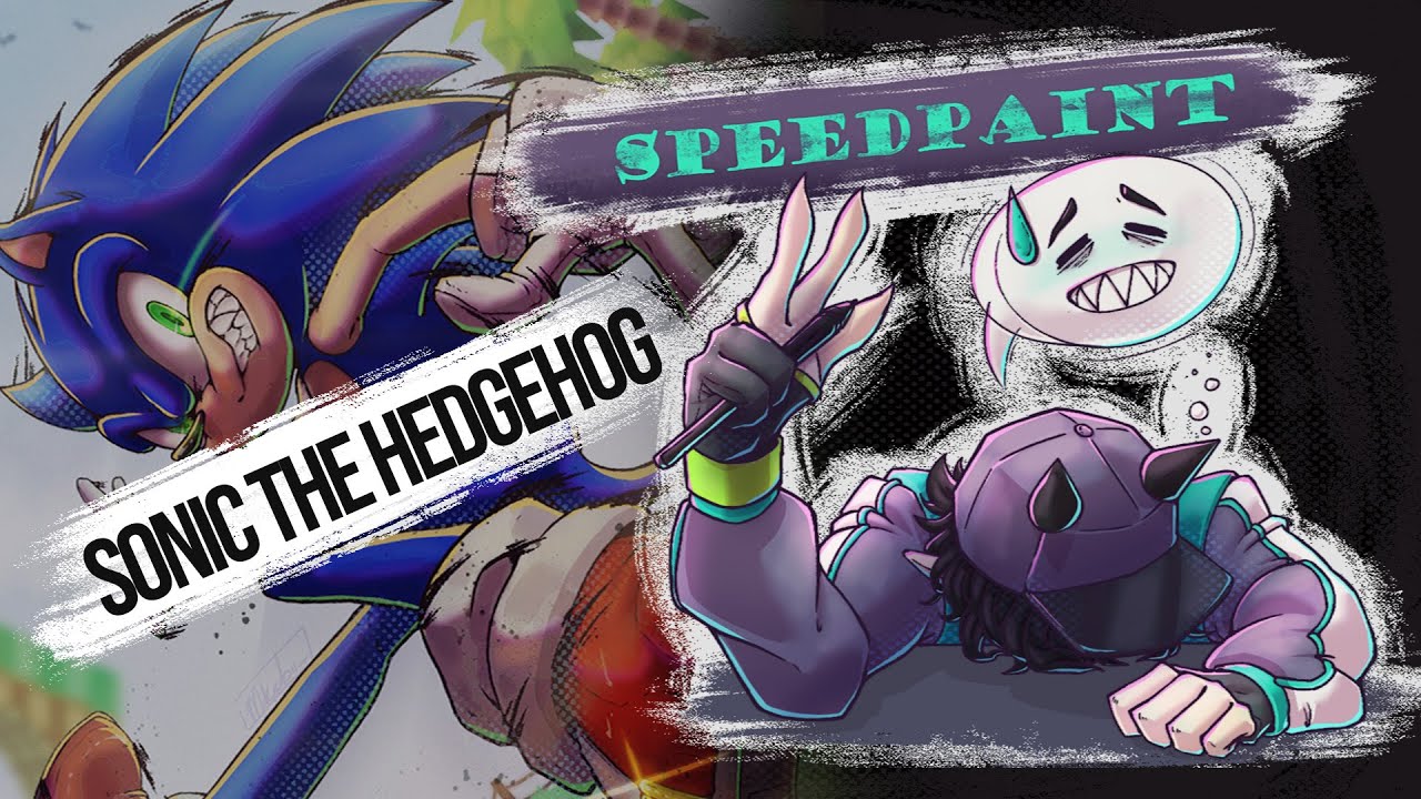 Sonic the Hedgehog Speedpaint - YouTube