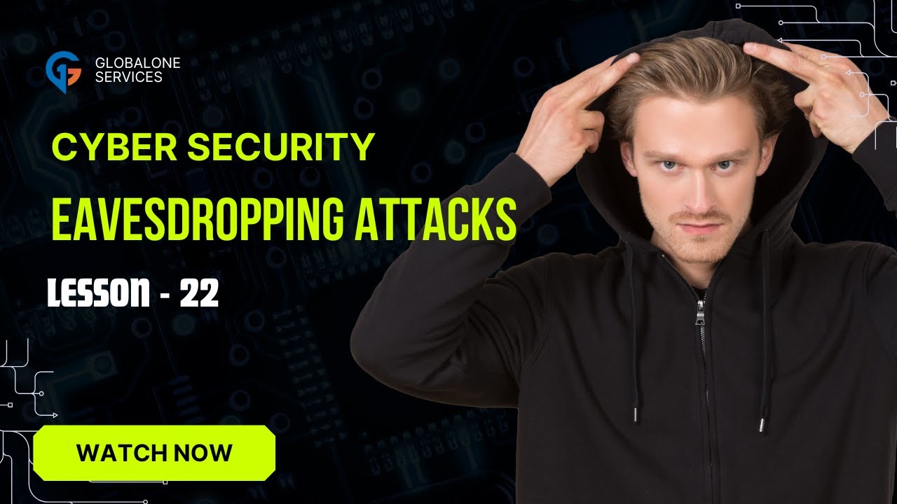 Cyber Security || Eavesdropping attacks ||Lesson - 22 ||GlobalOne ...