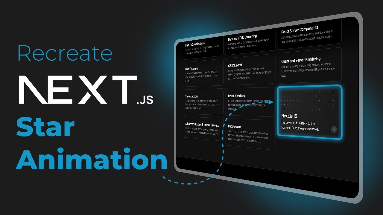 Recreating Stunning Star Animation on Next.js Homepage. - YouTube