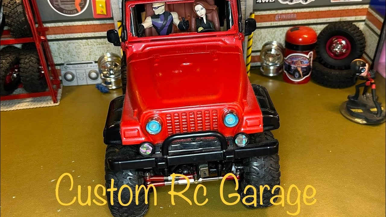 Custom Rc Garage. Wpl c24 upgraded and a New Bright Jeep body - YouTube