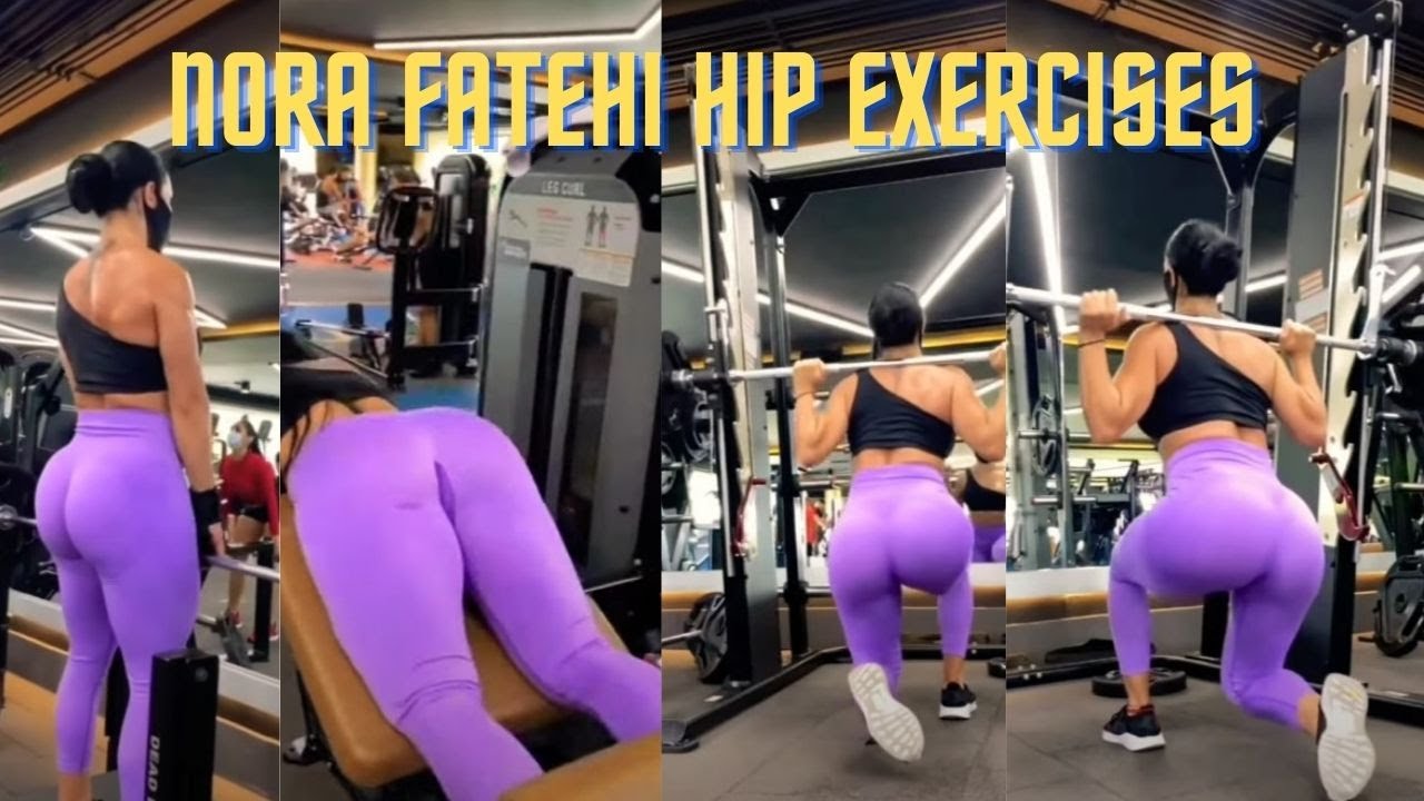 Nora Fatehi Hot Fitness Model Workout at Gym | Nora Fatehi Hip ...