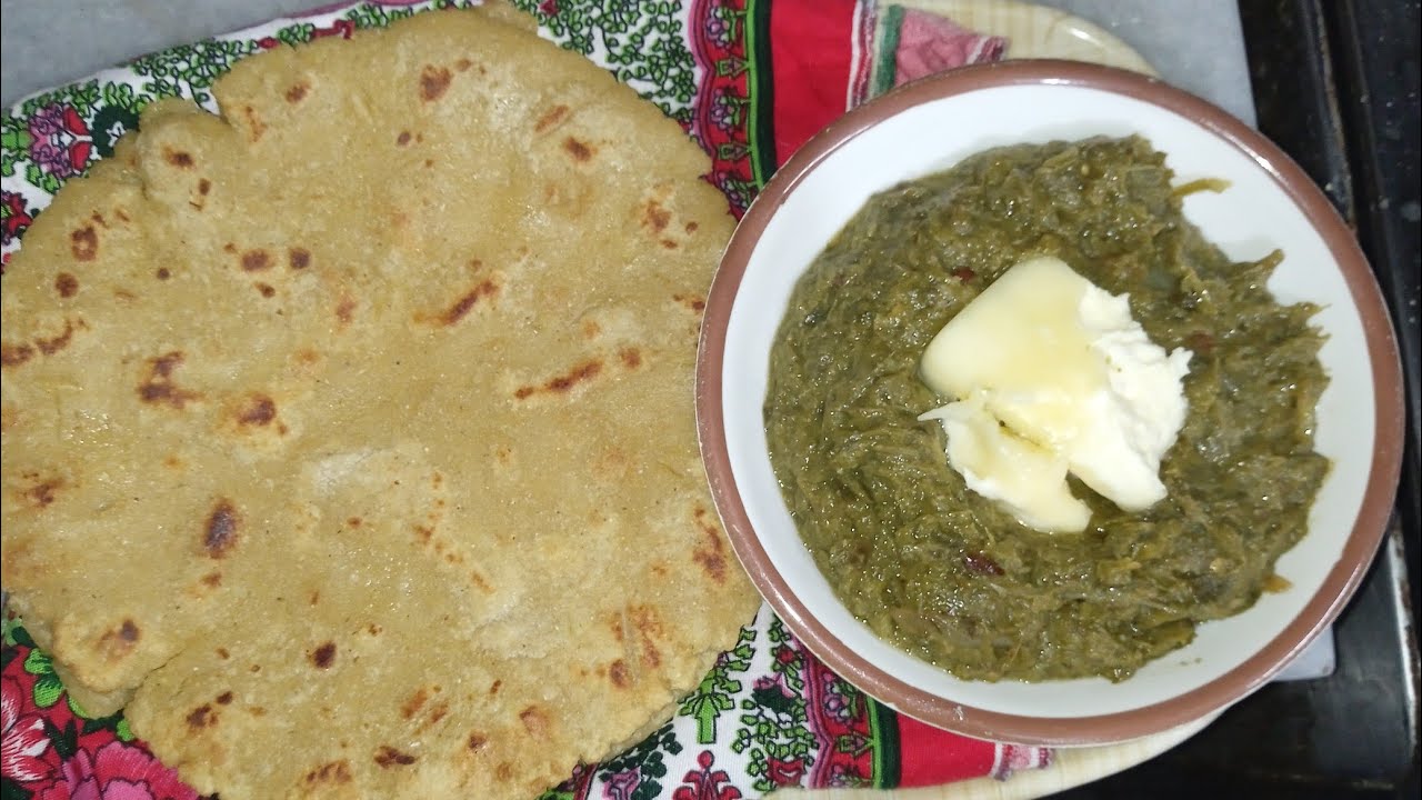 سردیوں کی شان ساگ اور مکئی کی روٹی کی شاندار ریسپی Saag Recipe Makai