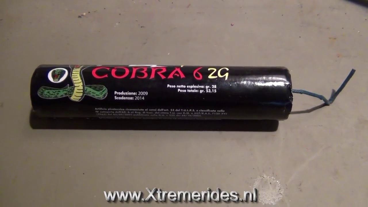 Cobra 6 2G zeer extreem gevaarlijk explosief - YouTube