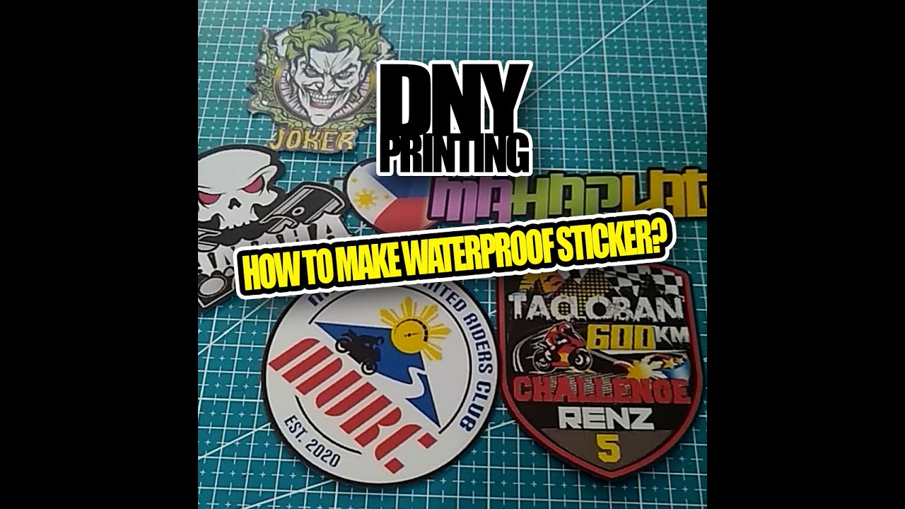 How to make a waterproof sticker? - YouTube