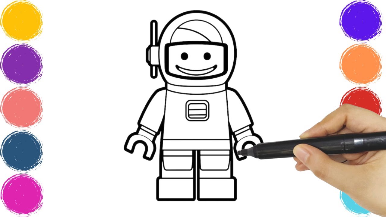Lego Coloring, Painting, and Drawing for Kids and Toddlers 🖍️🎨🖌️ - YouTube