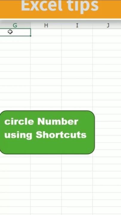 Circle number using shortcuts #excel #shortsfeed #shorts - YouTube