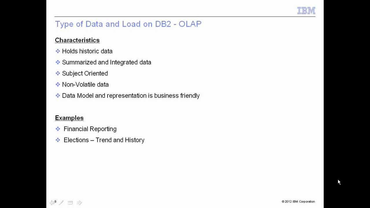 Type of data and load on DB2 - YouTube