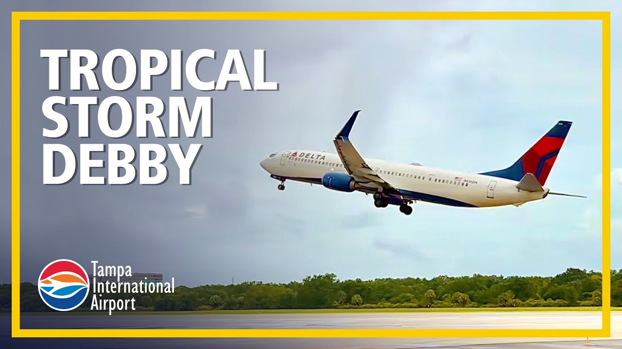 TPA remains open during Tropical Storm Debby - YouTube