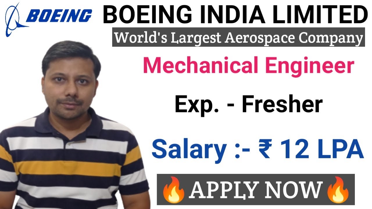 Boeing India Hiring for Fresher Mechanical Engineers I Fresher Jobs I ...