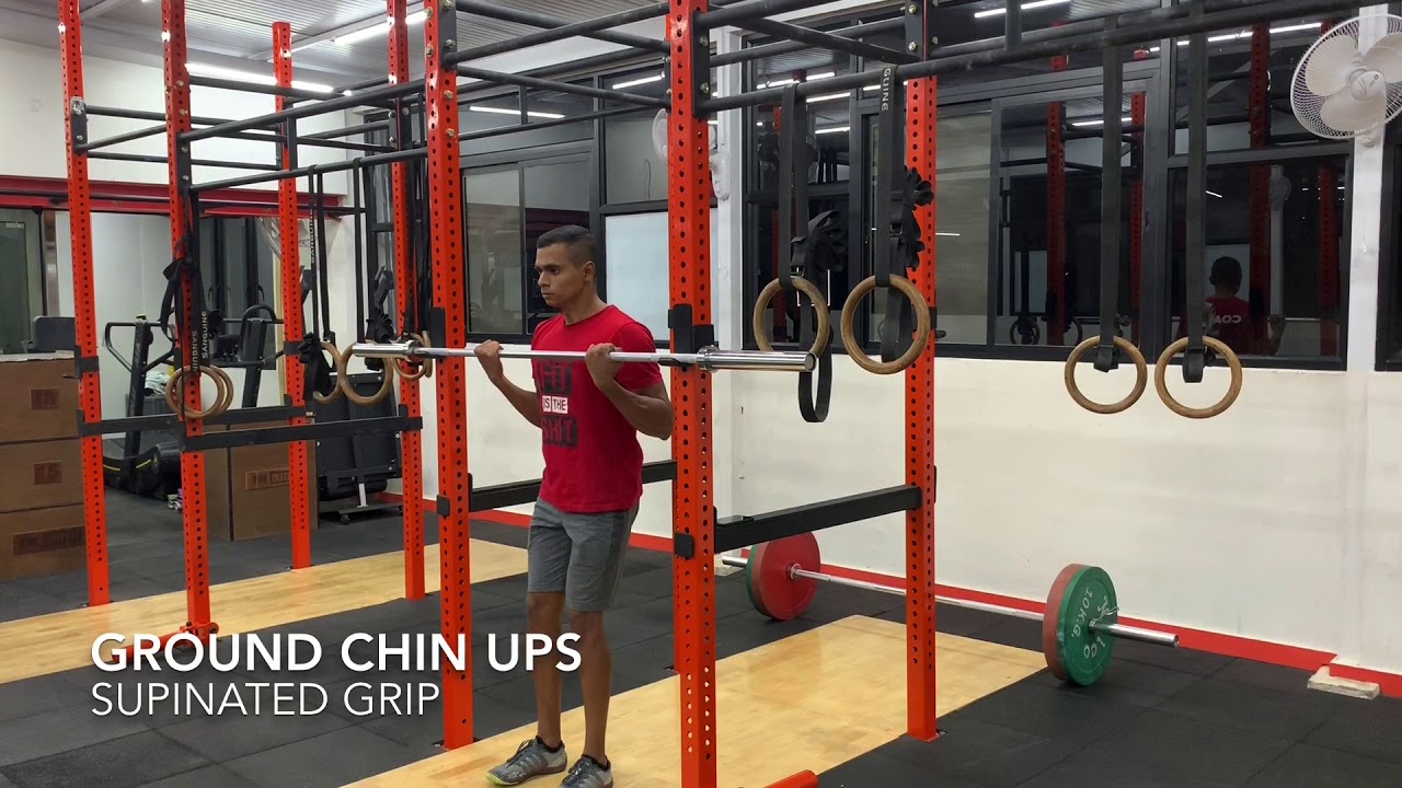 Ground Chin Ups - Supinated Grip - YouTube