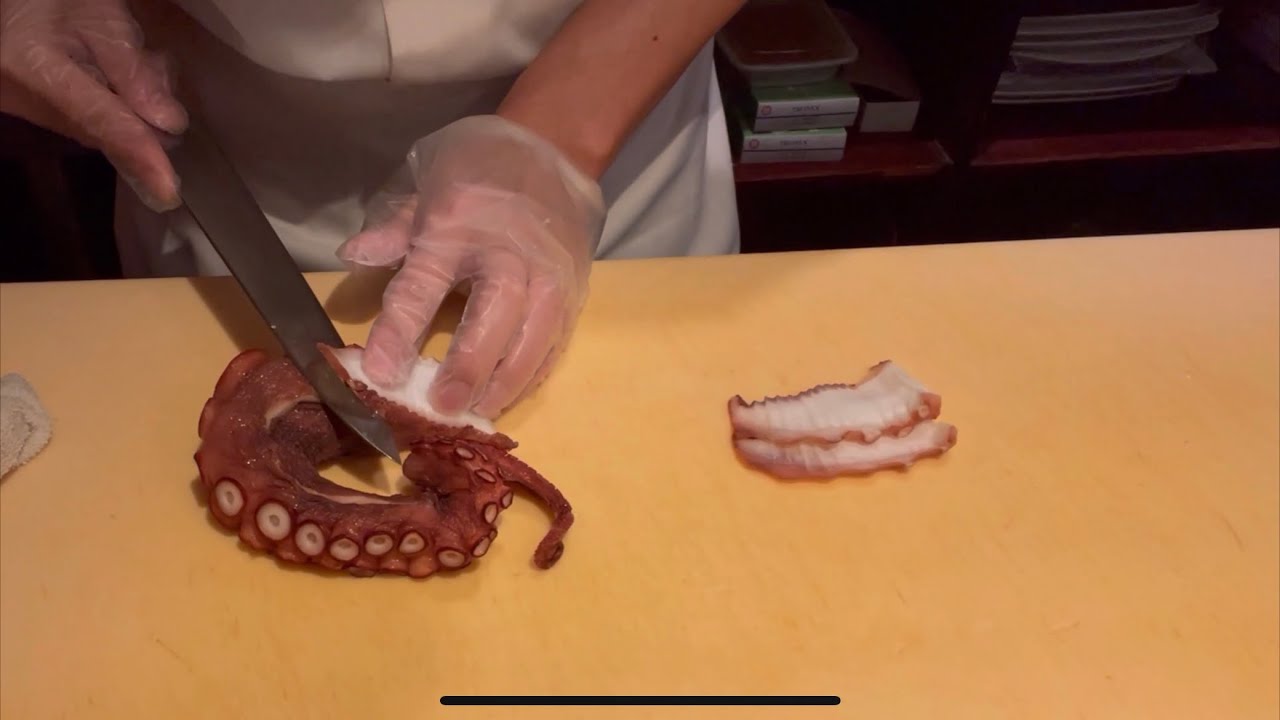 How to cut octopus - YouTube