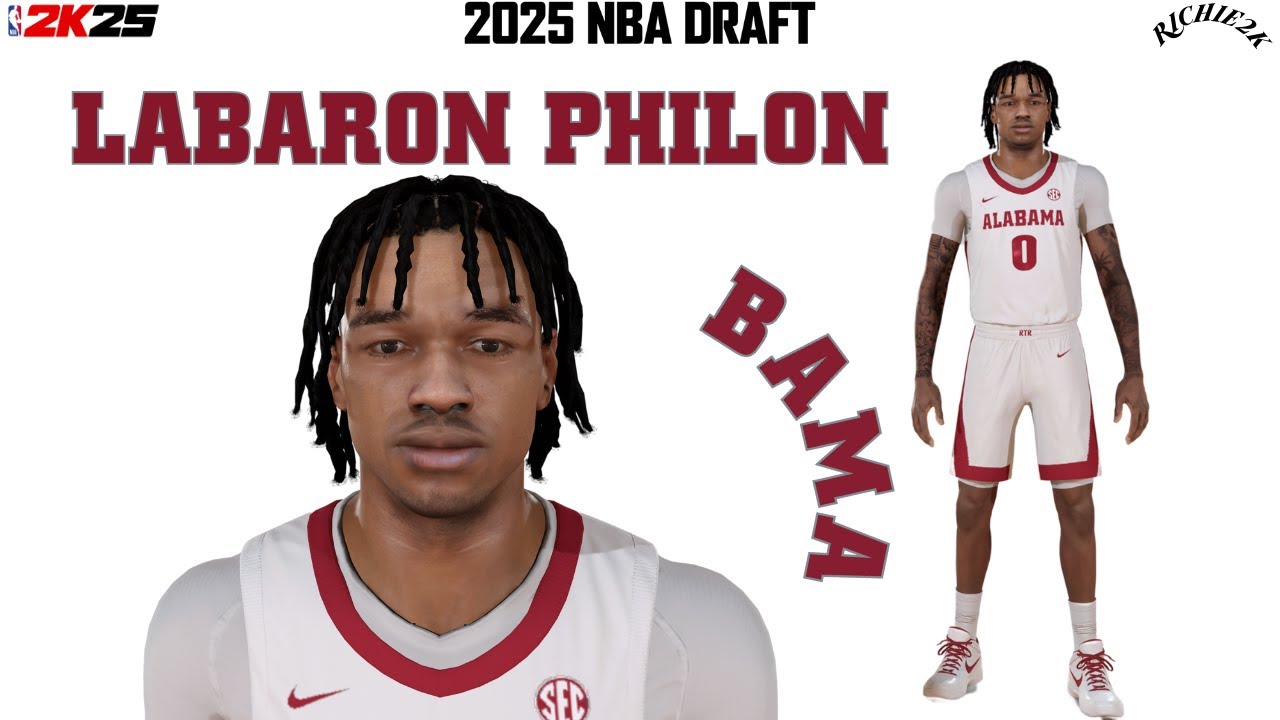 Labaron Philon Face Creation in NBA 2K25 - YouTube