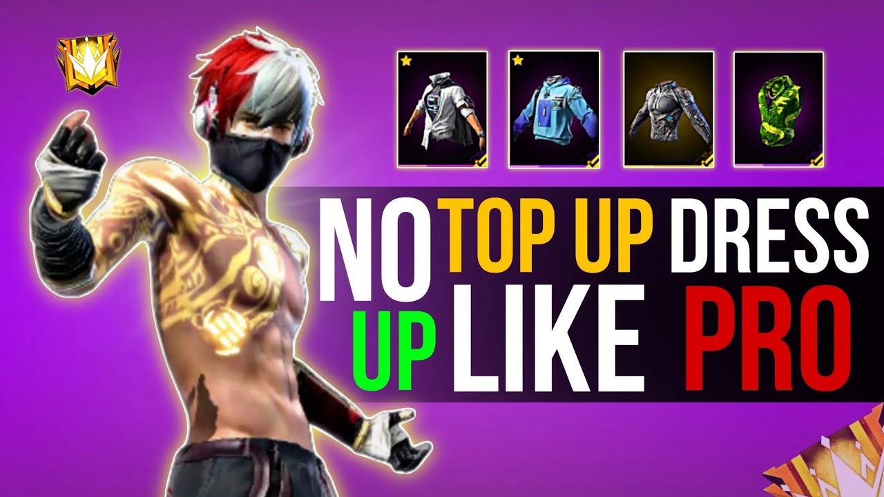 New No Top Up Dress Combination | Best Dress Combination | Free Fire ...