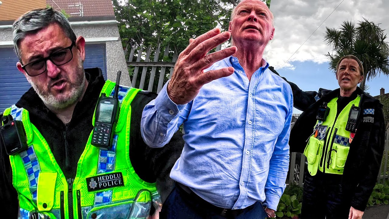 NO ID PLAINCLOTHES POLICE GIVE ORDERS....YOU CANNOT FILM OUR YARD ...