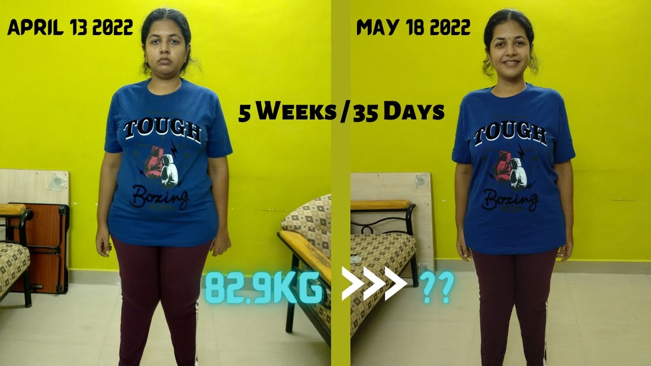 5 Weeks Weight Loss Transformation - YouTube