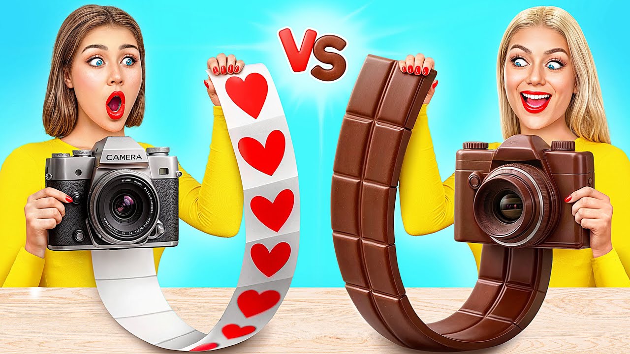 Real Food vs Chocolate Food Challenge | Edible Battle by Choco DO - YouTube