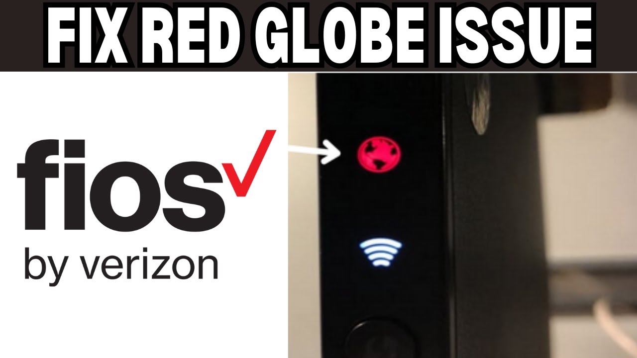 How To Fix Red Globe On Verizon Router - YouTube