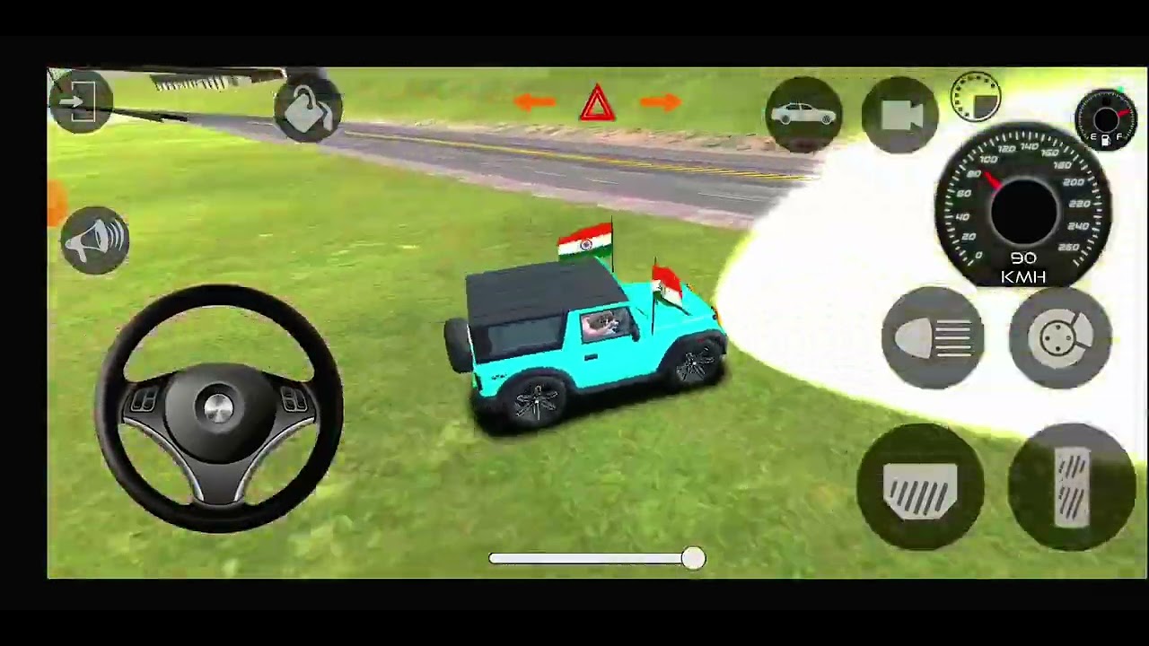 Indian car simulator game play with Thar full video geming gema nema ...