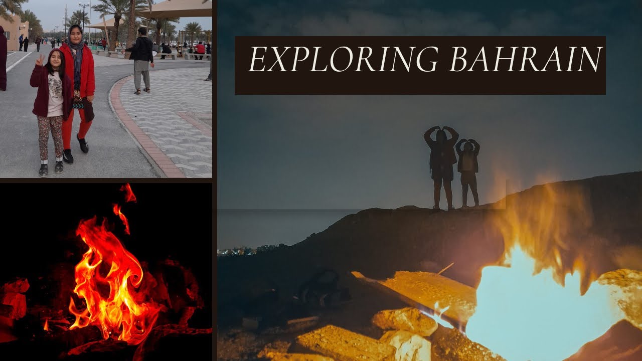 Exploring Bahrain | Winter | bone fire | family time | Riffa walk way ...