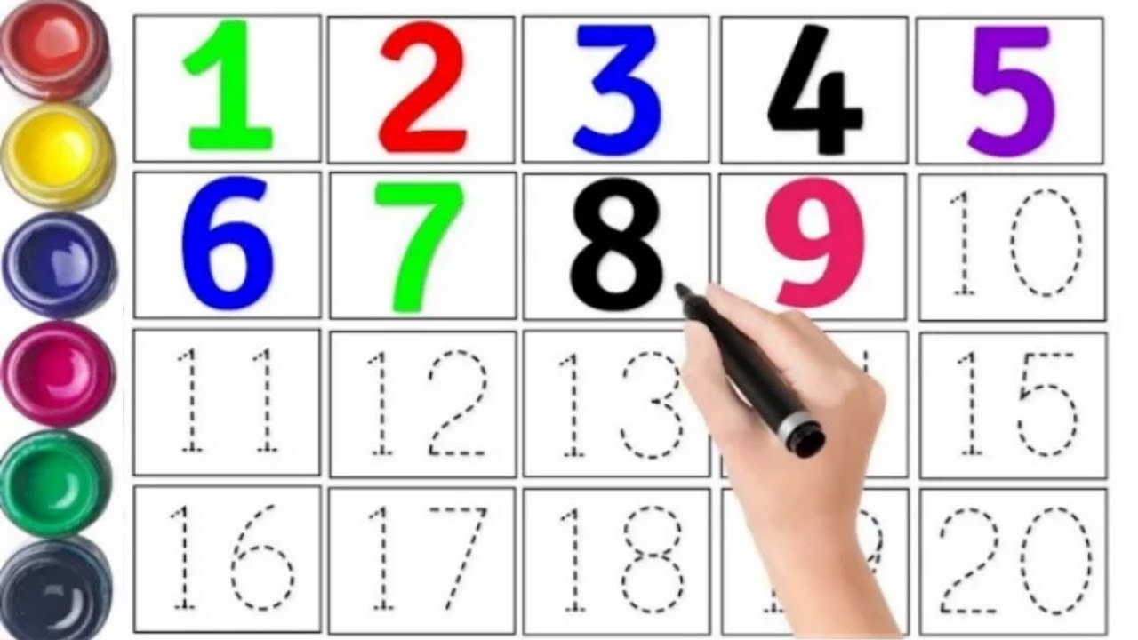 123 Writing Collection along the Dotted Line for Toddlers & Kids | Kids ...