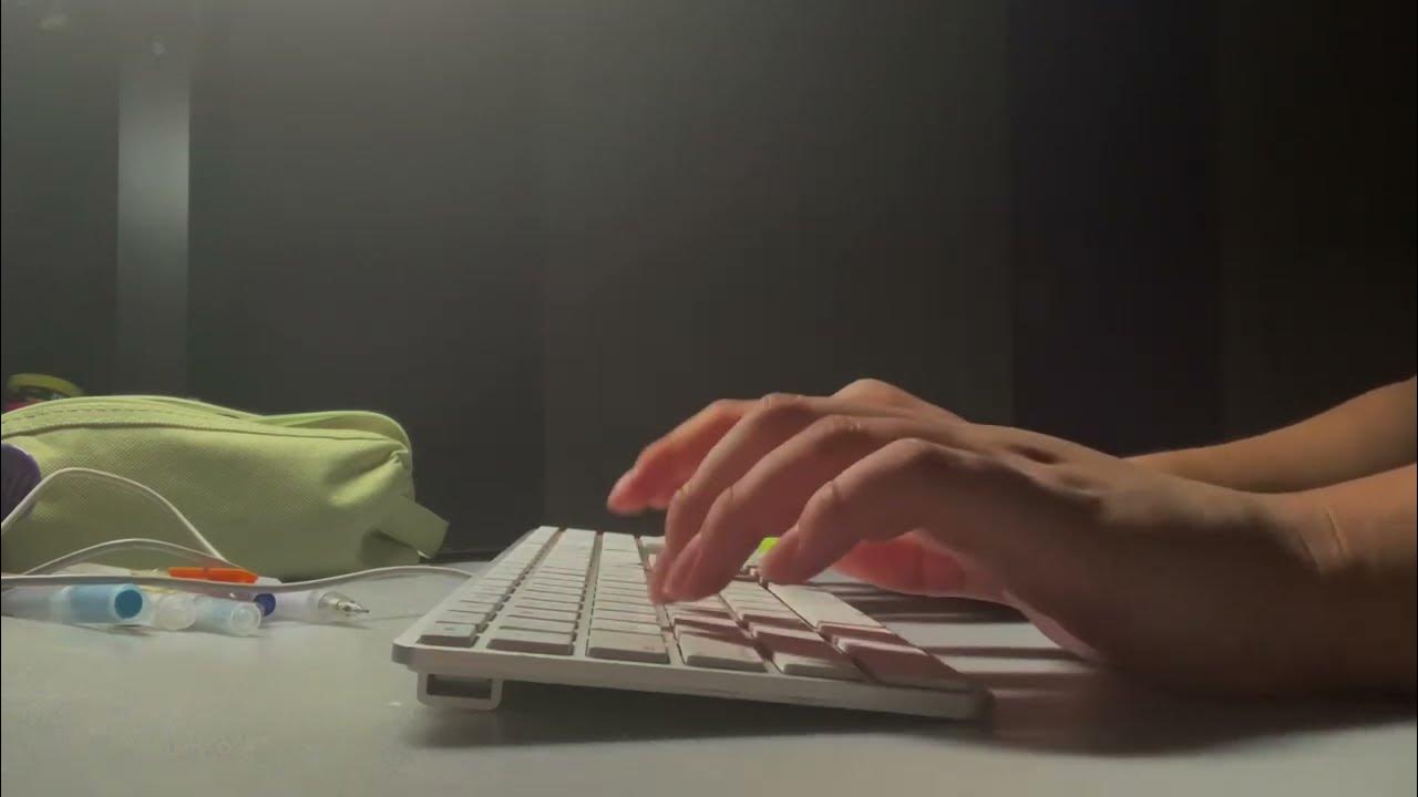 lofi typing ASMR - Apple Keyboard sounds( very clicky!!) - YouTube