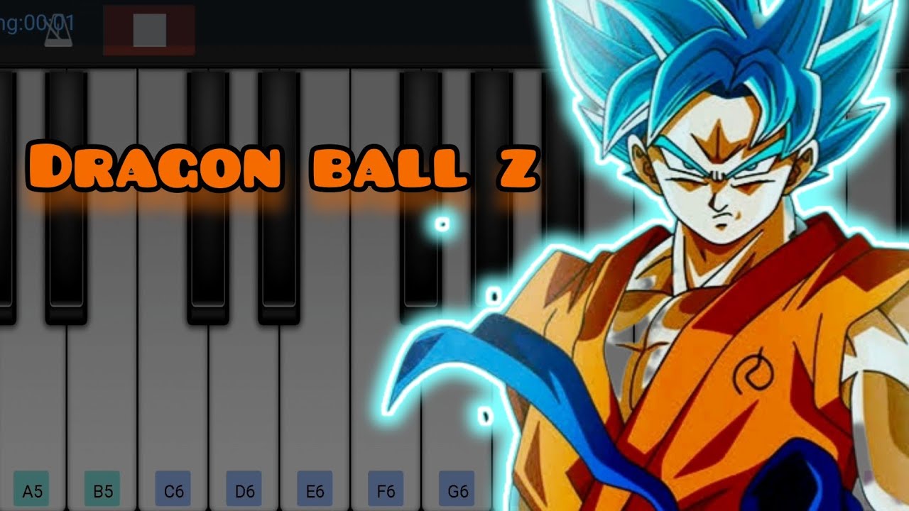 DRAGON BALL Z - Ultimate Battle Theme Song | Easy Piano Tutorial ...