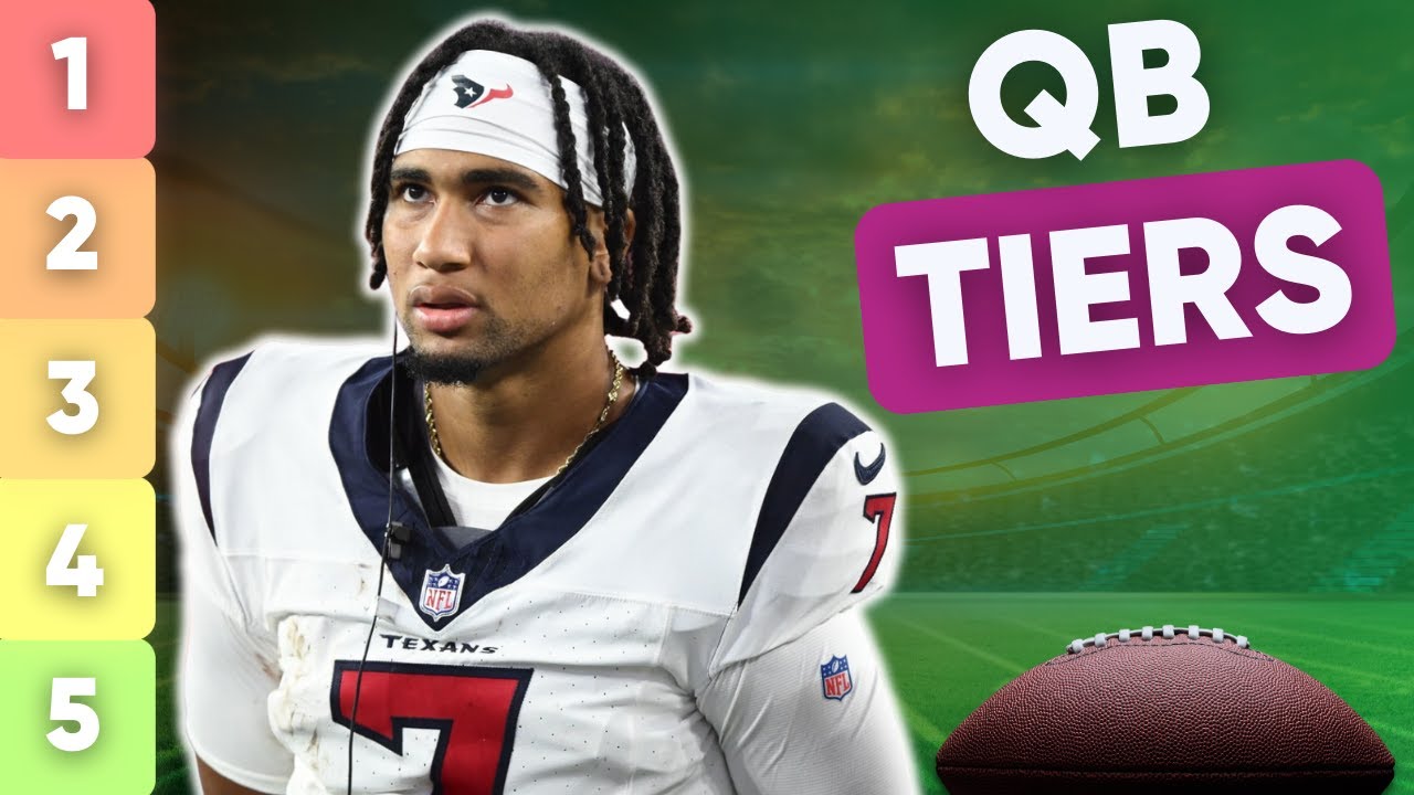Top 24 Quarterback Rankings with Tiers | Fantasy Football 2024 - YouTube