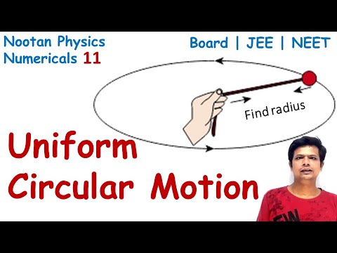 Uniform Circular Motion Q1 Class 11 Nootan Physics Numericals - YouTube