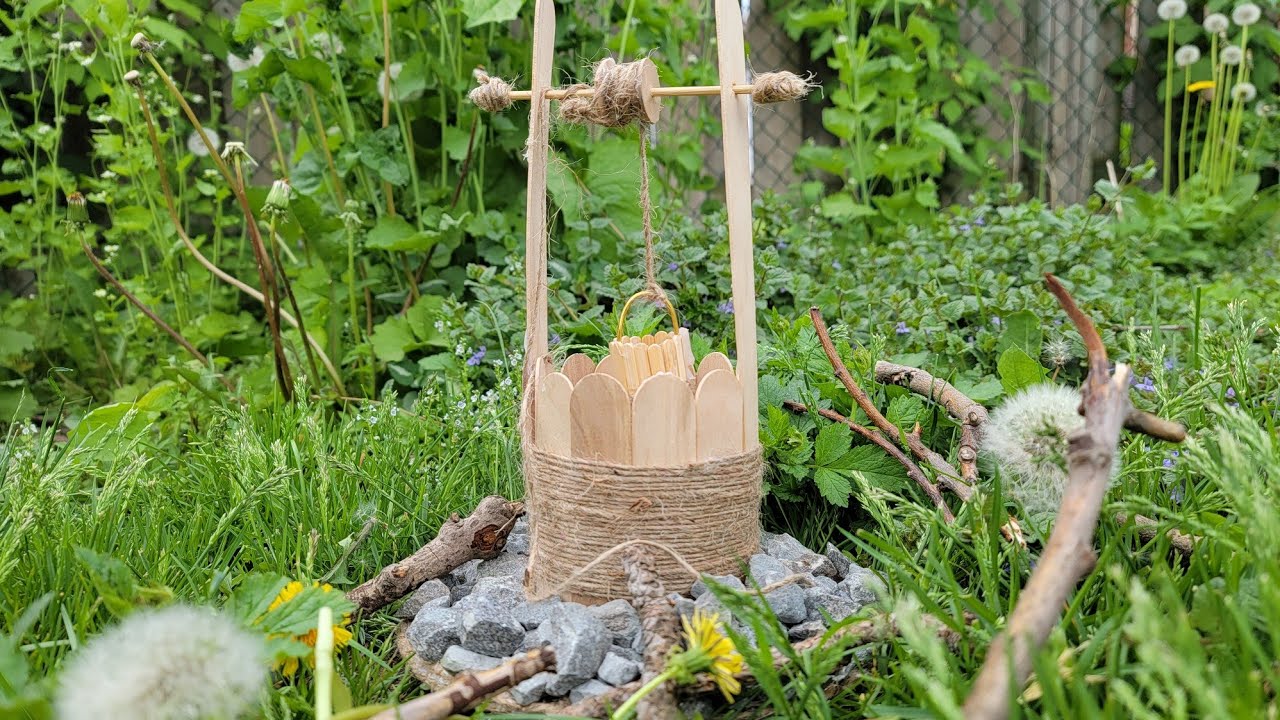 Popsicle Stick Crafts | How to make Well with Popsicle sticks | DIY ...