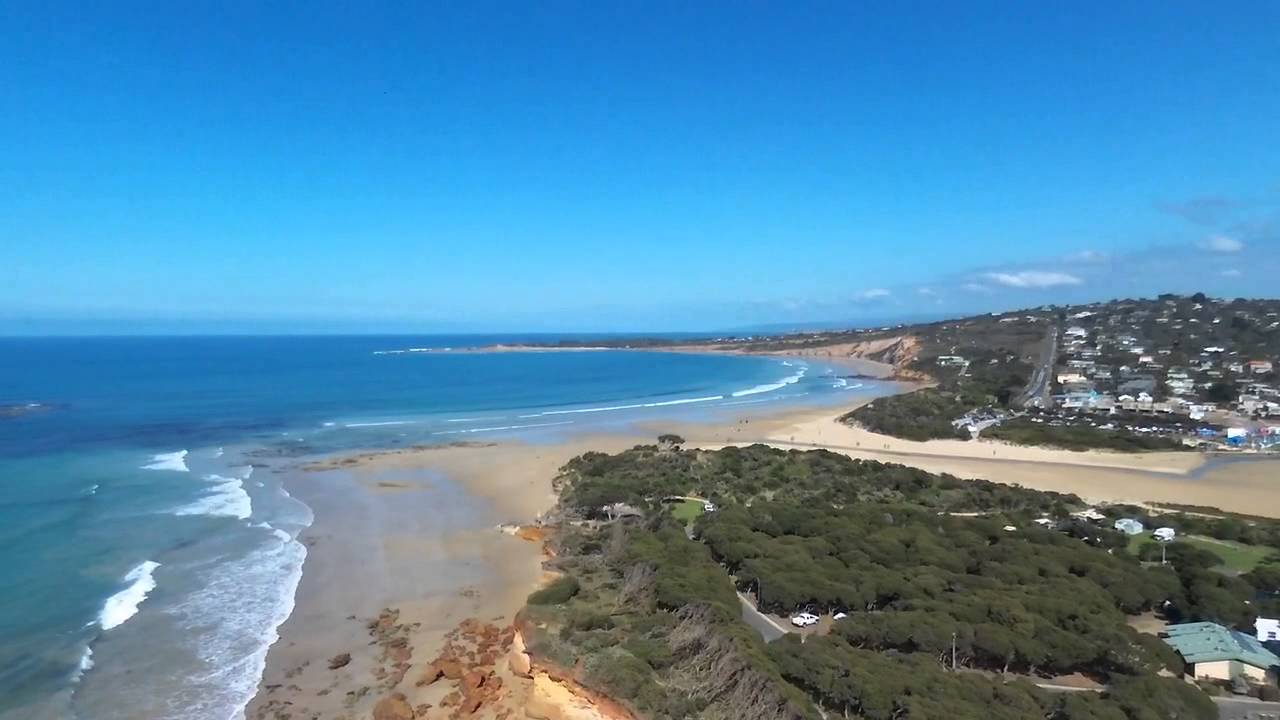 Anglesea beach Victoria, parrot bebop drone - YouTube