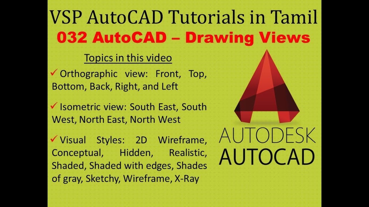 032 AutoCAD - Drawing Views - YouTube