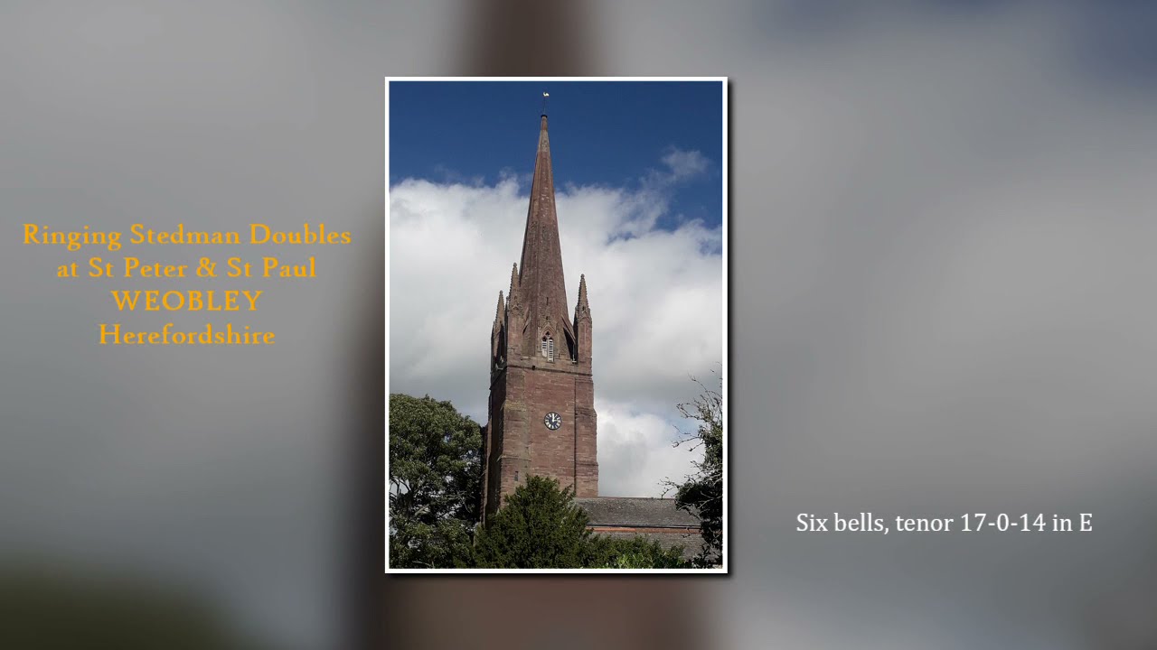 Ringing Stedman Doubles at Weobley, Herefordshire - YouTube