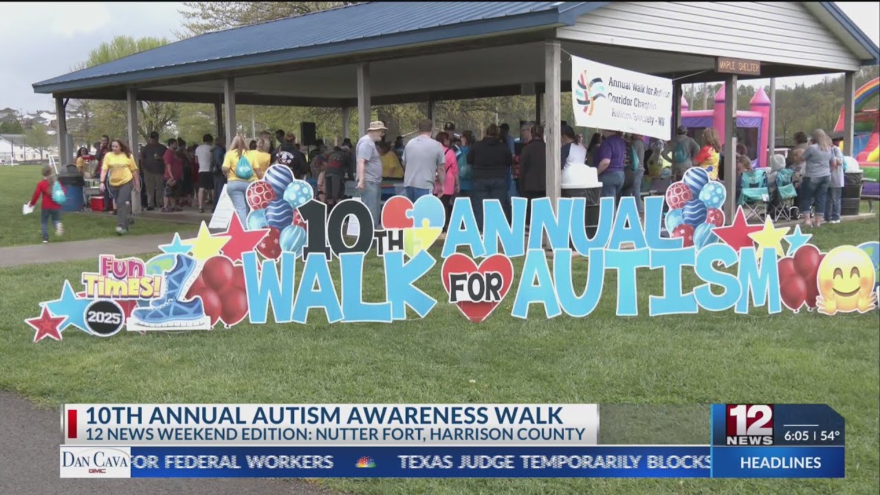 Annual Autism Awareness Walk brings community together - YouTube