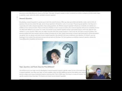 ENG 190 Module One Information - YouTube