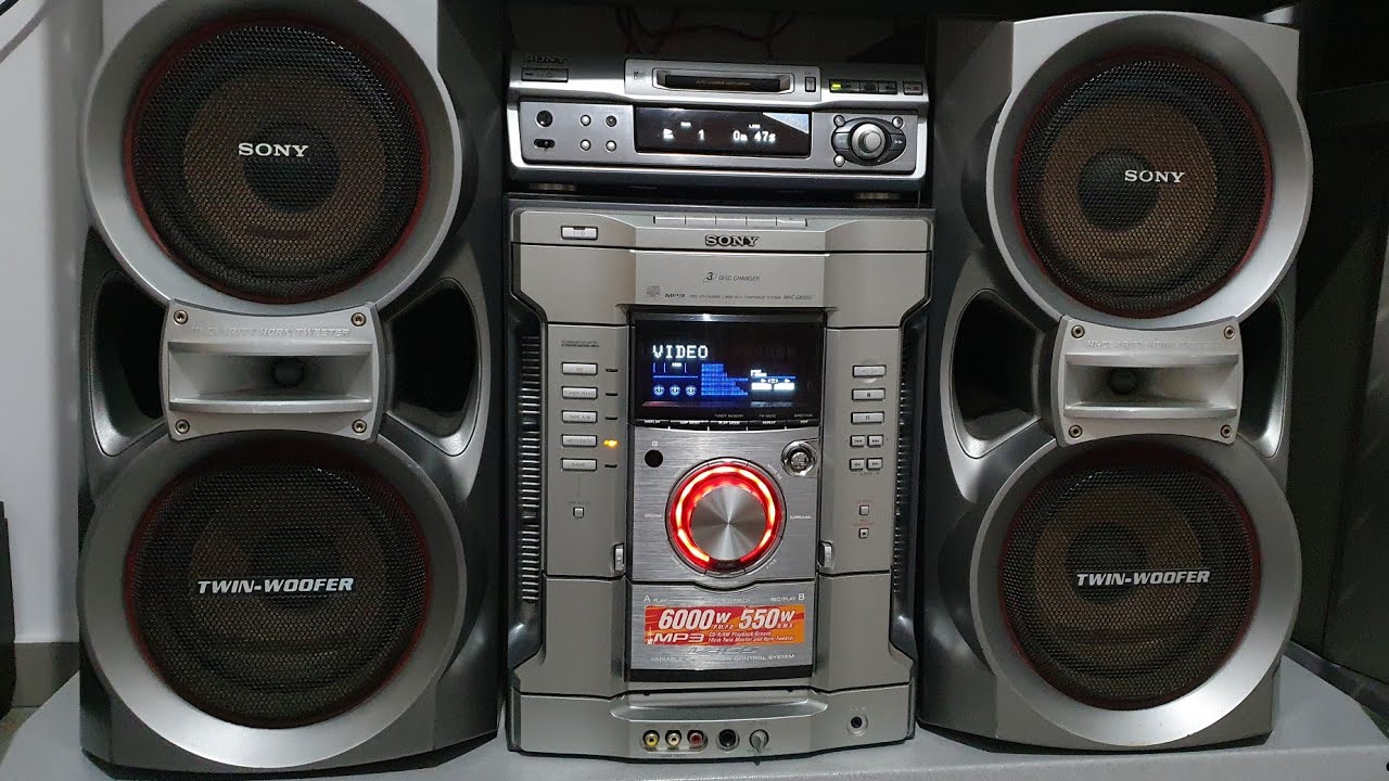 Sony GN900 com Caixas Sony DX9 PERFEITO. - YouTube