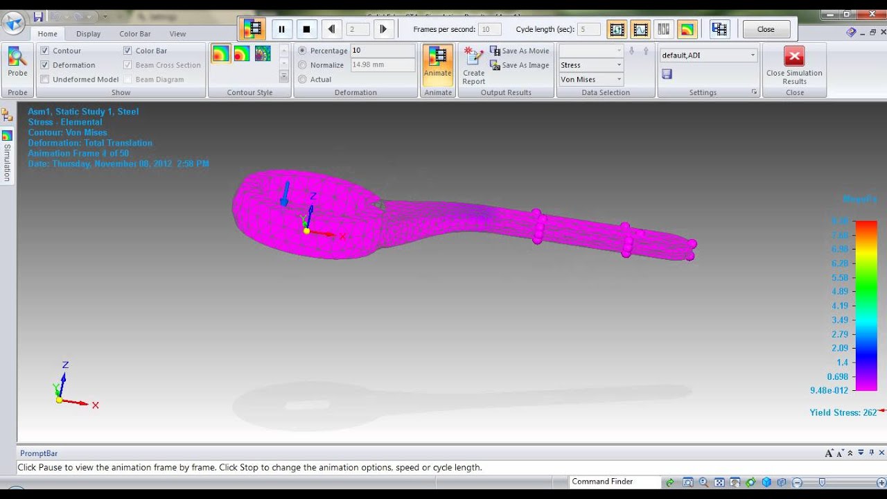 modal analysis using solid edge - YouTube