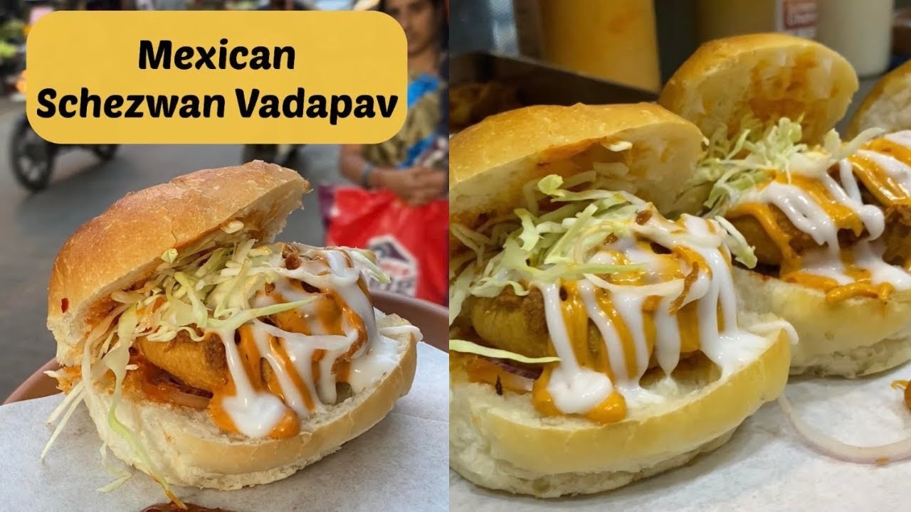 Fully Loaded Mexican Vadapav (Schezwan) - YouTube