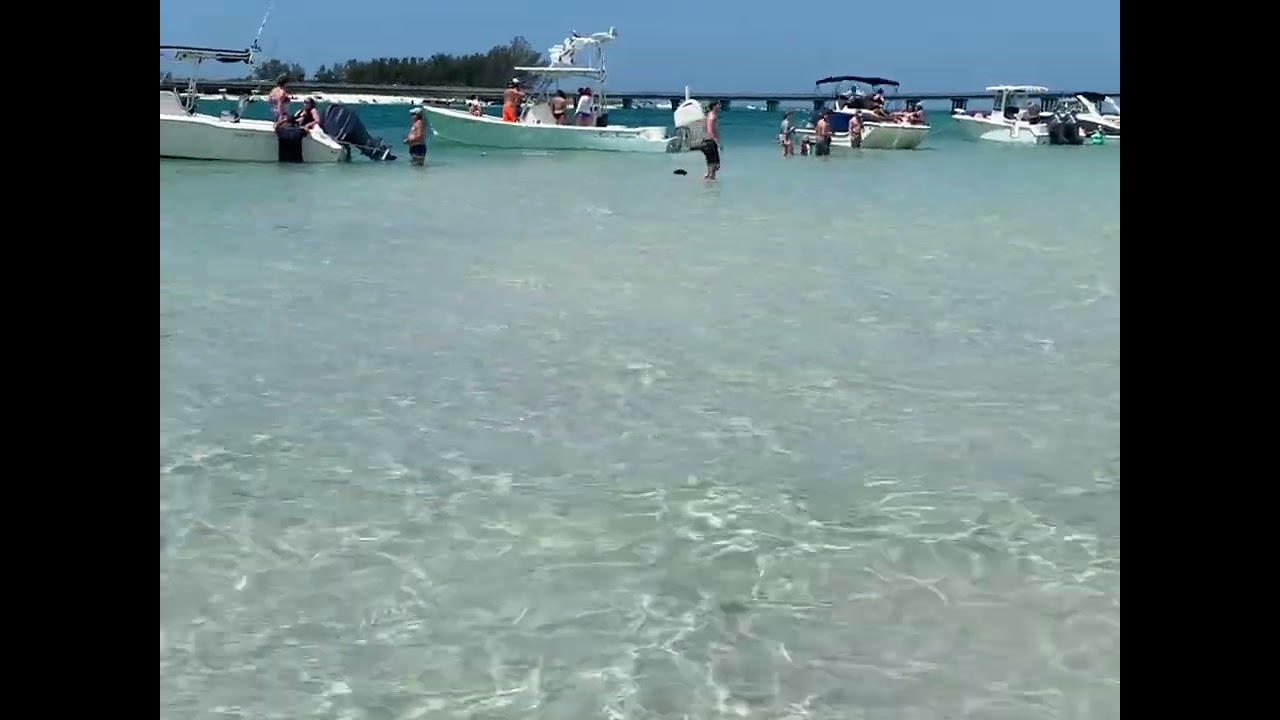 Jewfish key Florida sandbar - YouTube