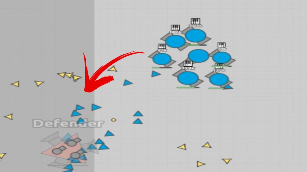 Diep.io multiboxing 1Ranger 6 overseers / fight Defender Boss (4TDM ...