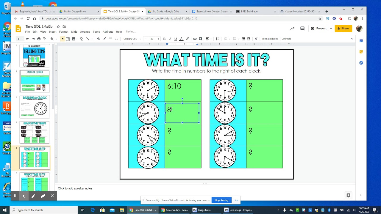 Time & Elapsed Time Assignment Video - YouTube